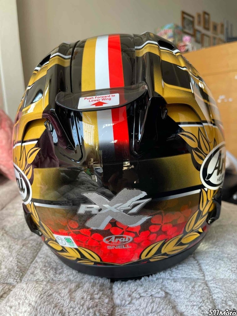 arai rx7x xl 中上贵晶 99新，佩戴个位数-竞速车友会 - 591moto