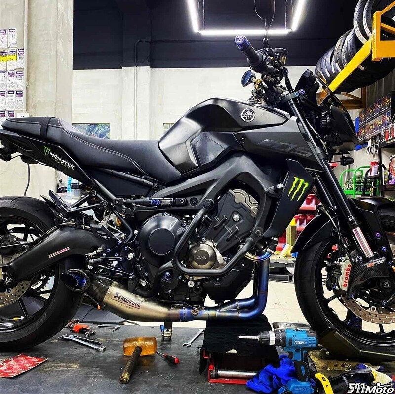 【101 Moto Club】雅马哈MT-09 整车改装完工-竞速车友会 - 591moto