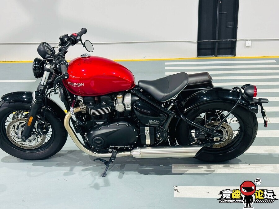 【上海雷霆】最新拿下22年300公里准新凯旋bobber-竞速车友会 - 591moto