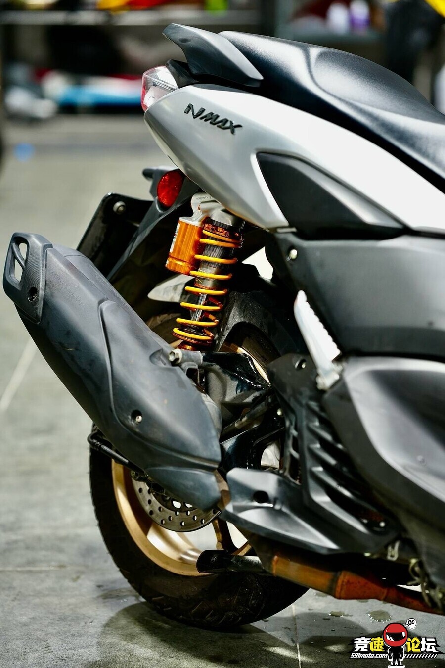 22年蓝A nmax tcs 升级恶魔蜥前减震 rpm后减震-竞速车友会 - 591moto