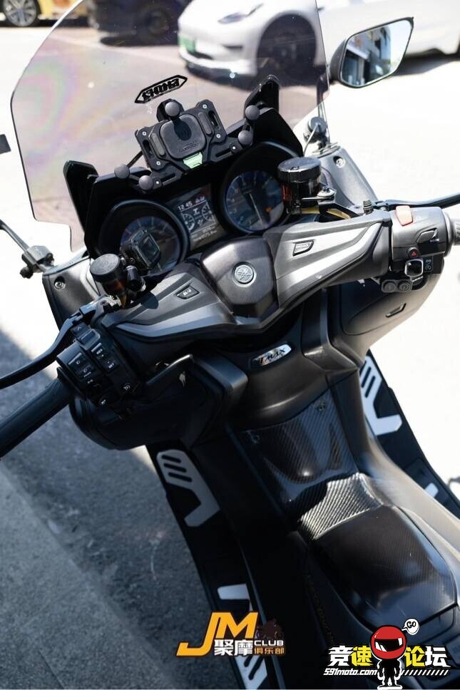 【浦东聚摩】22年雅马哈TMax560，9000多公里 多处改装-竞速车友会 - 591moto