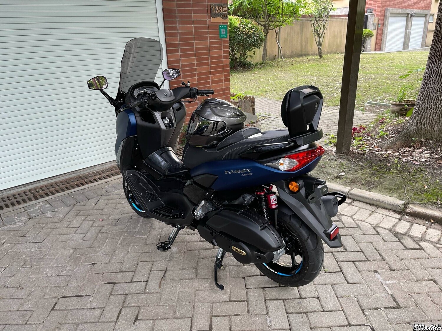 出蓝色nmax155 1200公里 前后减震等改件 黄C-竞速车友会 - 591moto